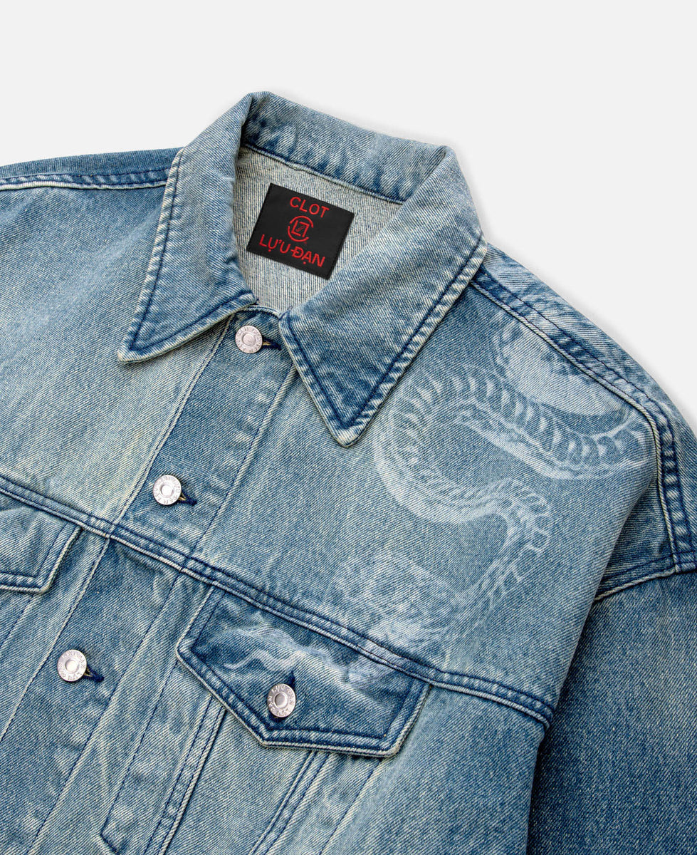CLOT x LỰU ĐẠN - Washed Denim Jacket (Blue) – JUICESTORE